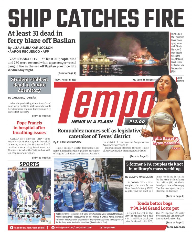 Tempo 31 March 2023, Friday issue – Tempo – The Nation's Fastest ...